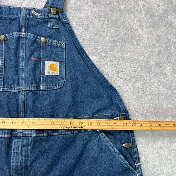 Carhartt | Other | Carhartt Vintage 9s Denim Bib Overalls R07 Dst 50x32 ...